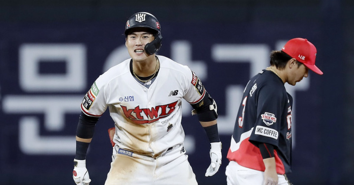 [WC 1차전]KT, KIA 꺾고 준PO행 '키움 나와!'..배정대 MVP(종합)