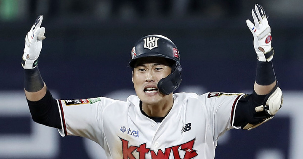 [WC1차전]준PO 확정한 배정대의 한방 "치는 순간 MVP 내 거"(종합)