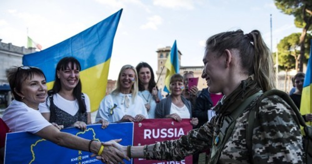 ITALY UKRAINE RUSSIA CONFLICT PROTEST