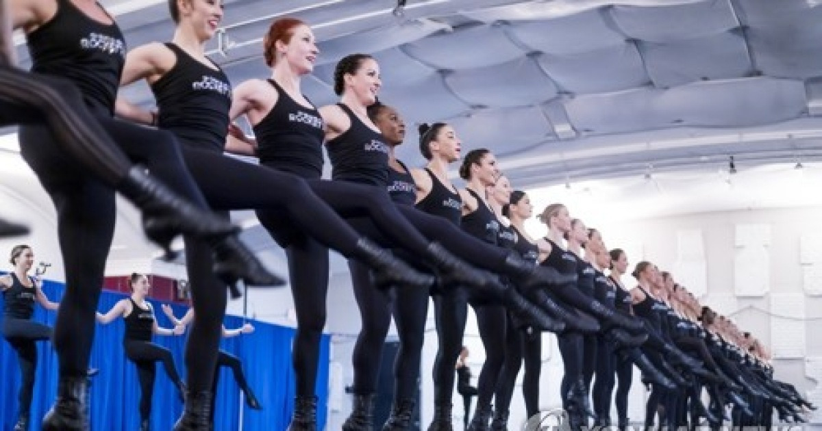 USA NEW YORK RADIO CITY ROCKETTES REHEARSAL