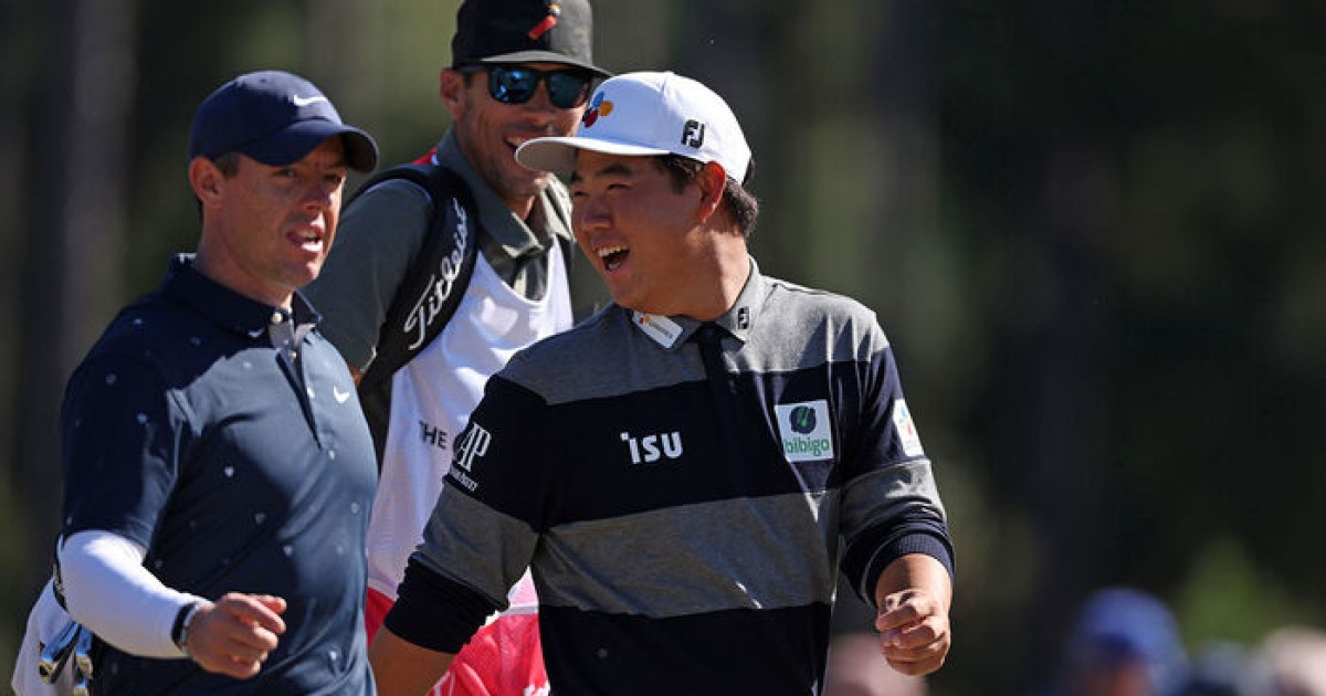 김주형, PGA 투어 CJ컵 1R 매킬로이와 공동 3위..선두와 1타 차