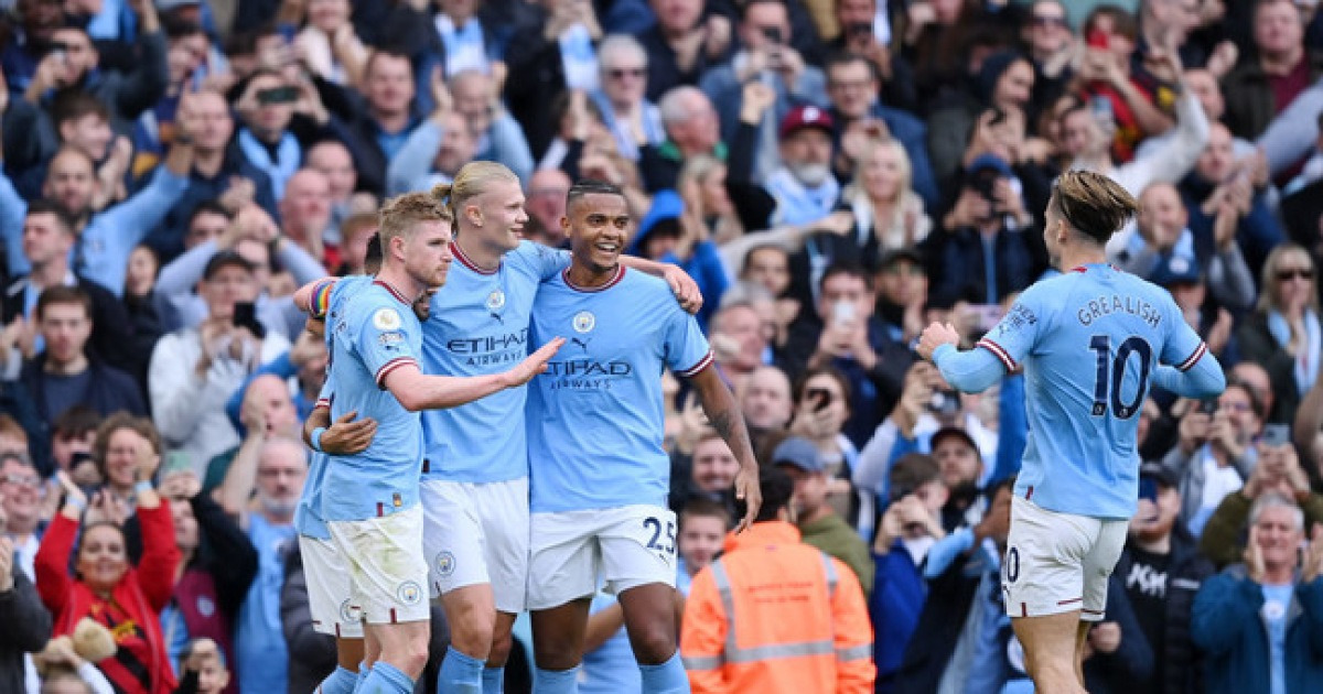 [EPL 리뷰] '홀란드 멀티골+KDB 골' 맨시티, 브라이튼 3-1 제압..'선두 재추격'