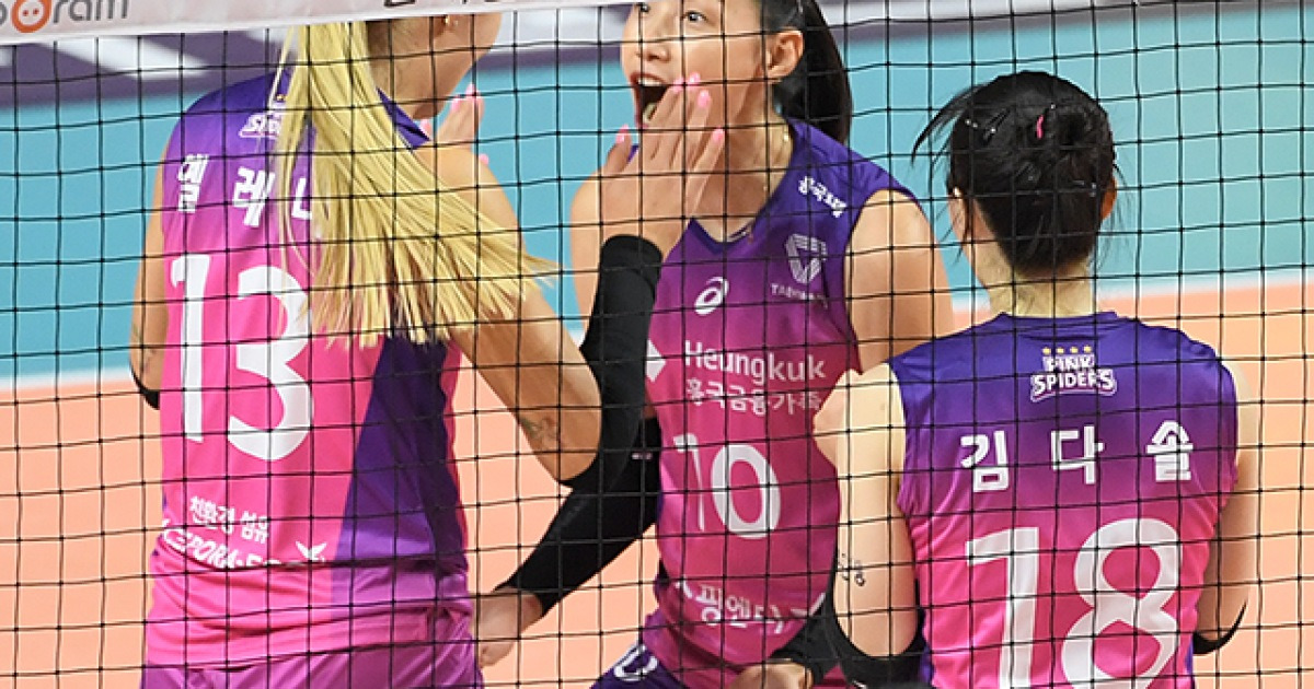 김연경-옐레나 '좋았어!' [MK포토]