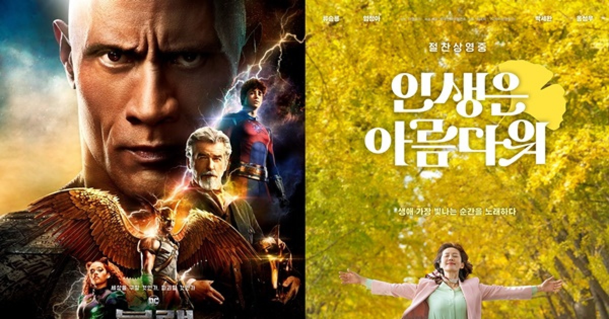 블랙 아담 7일 연속 1위 역주행 인생은 아름다워 100만 돌파 [무비투데이]