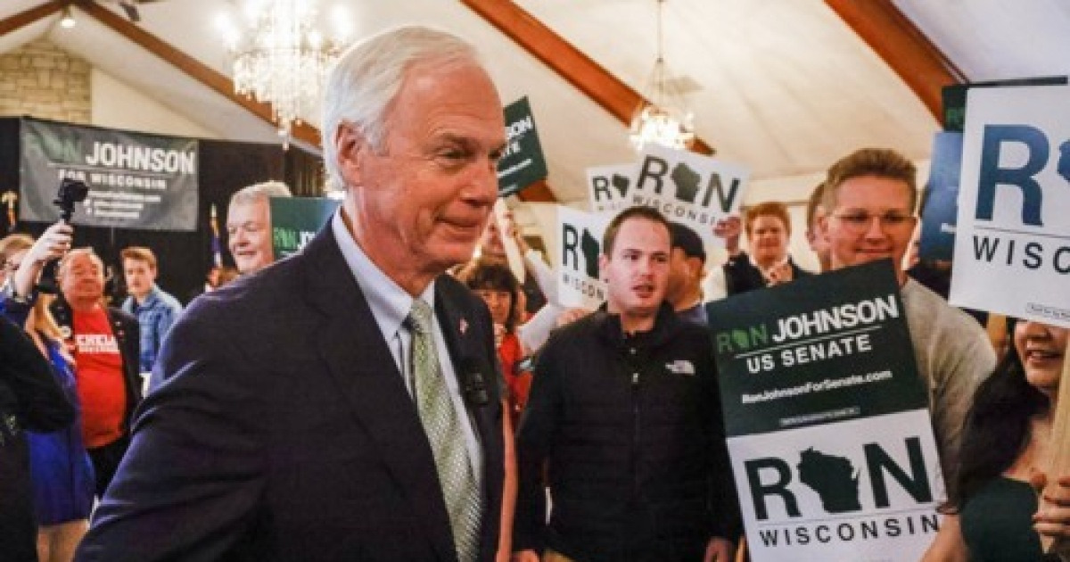 USA ELECTIONS RON JOHNSON CAMPAIGN RALLY