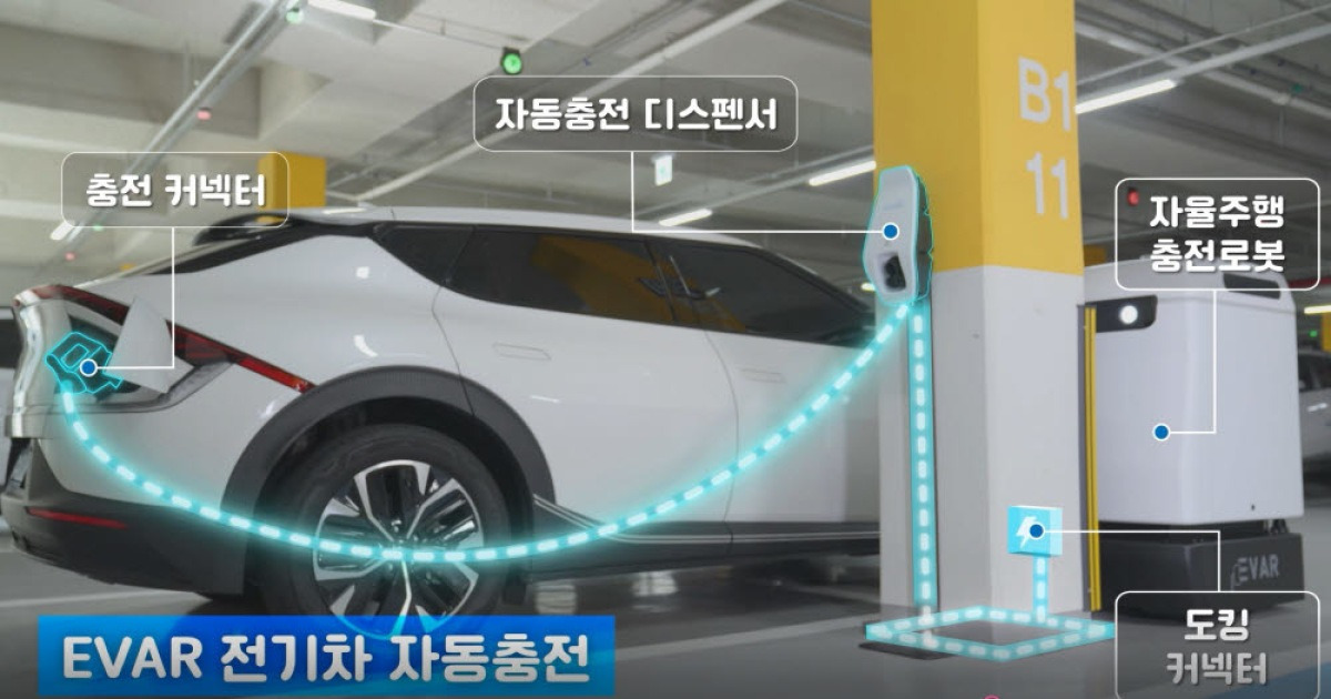 EVAR, '2022 로보월드'서 전기차 충전 자율주행 로봇 '파키' 첫 선