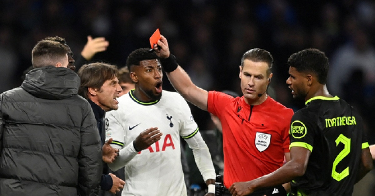 Antonio Conte sees red as Spurs denied late winner against Sporting