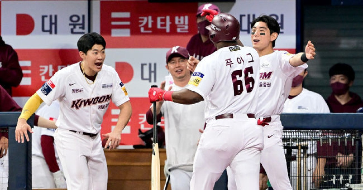 ‘SSG 붙자’ 푸이그 결승포 키움, LG 3승1패 꺾고 KS 진출…창단 첫 우승 도전 [PO4 리뷰]