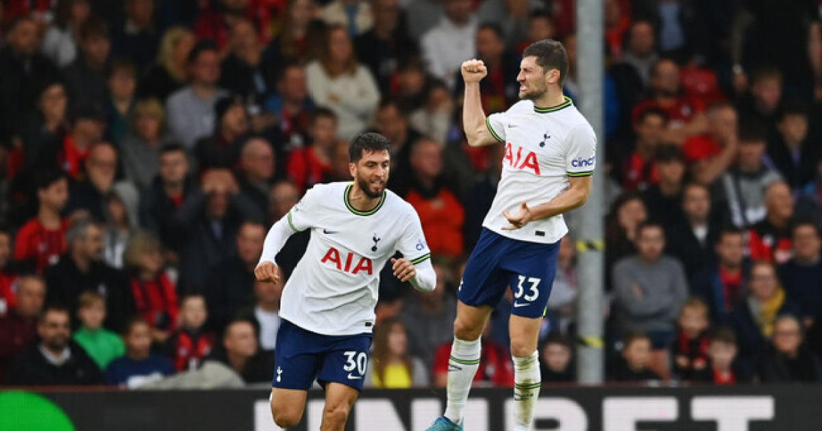 [epl.review] '벤탄쿠르 극장골' 토트넘, 본머스에 3-2 역전승...3위 유지