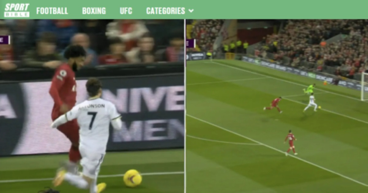 "그냥 나가라" 상대 FW에게 어시스트한 리버풀 DF, 팬들의 '뭇매'