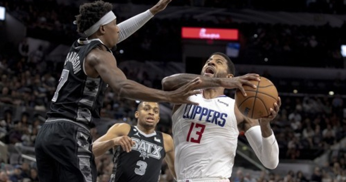 Clippers Spurs Basketball