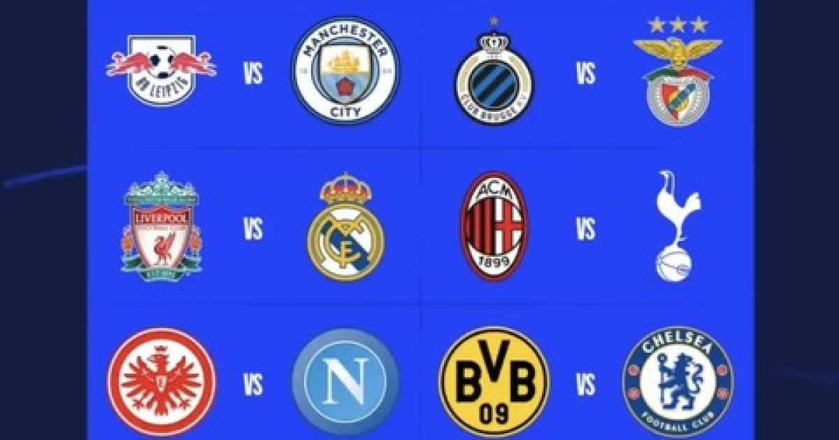 [공식발표] '토트넘vsAC밀란' '나폴리vs프랑크푸르트' UCL 16강 대진 확정