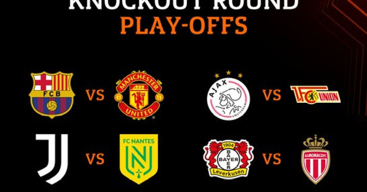 [오피셜] 바르사vs맨유 빅뱅!...UEL 16강 PO 대진 확정