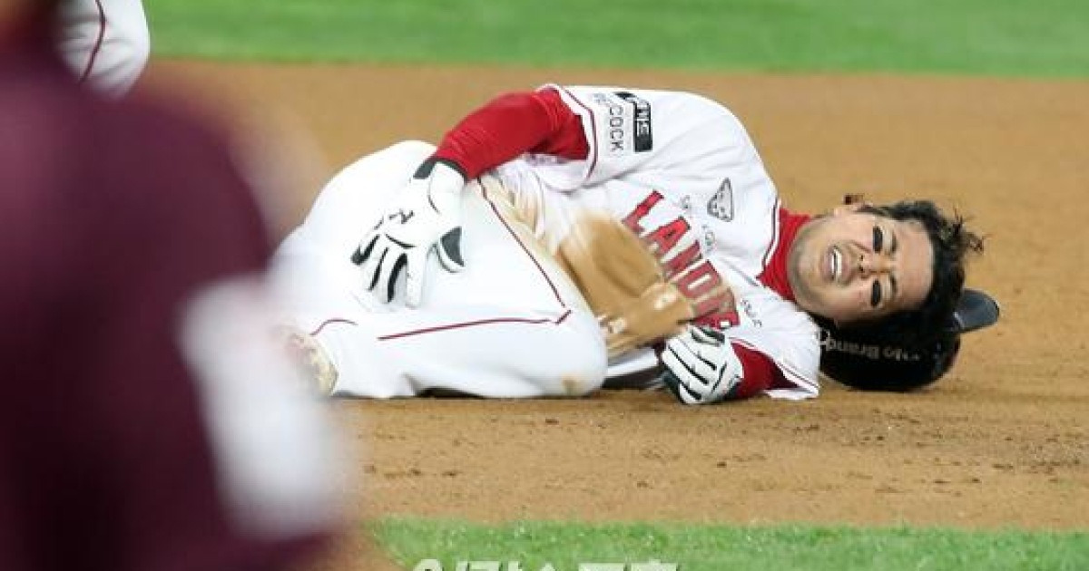 [KS6] SSG 한유섬, 주루 중 오른쪽 햄스트링 통증으로 교체