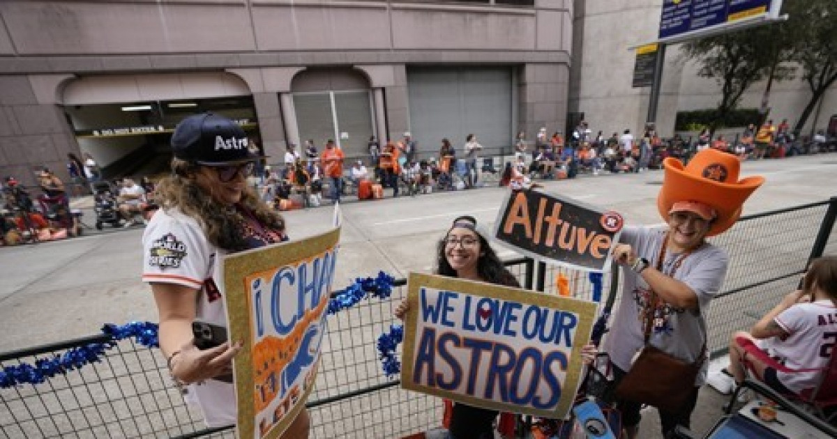Astros Parade Baseball