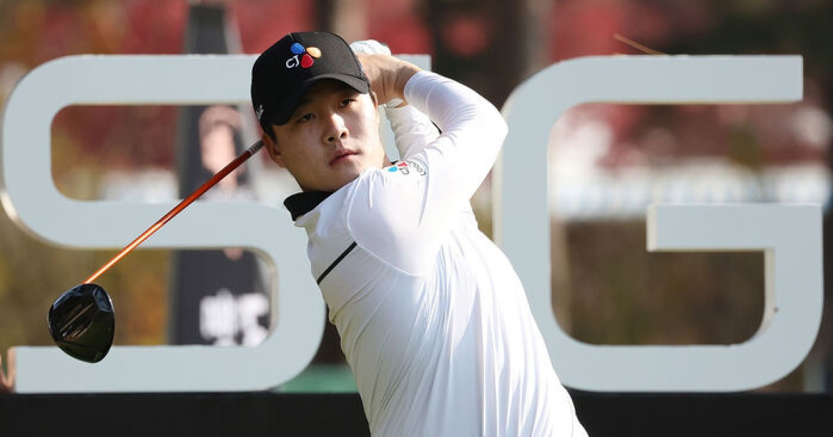 김민규, KPGA 코리안 투어 시즌 최종전 2R 단독 선두