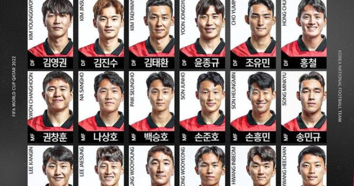 [오피셜] '이강인 포함' 대한민국 축구 국가대표 26인 명단 공개