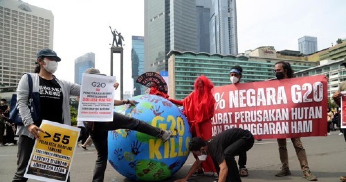 INDONESIA ANTI G20 SUMMIT PROTEST