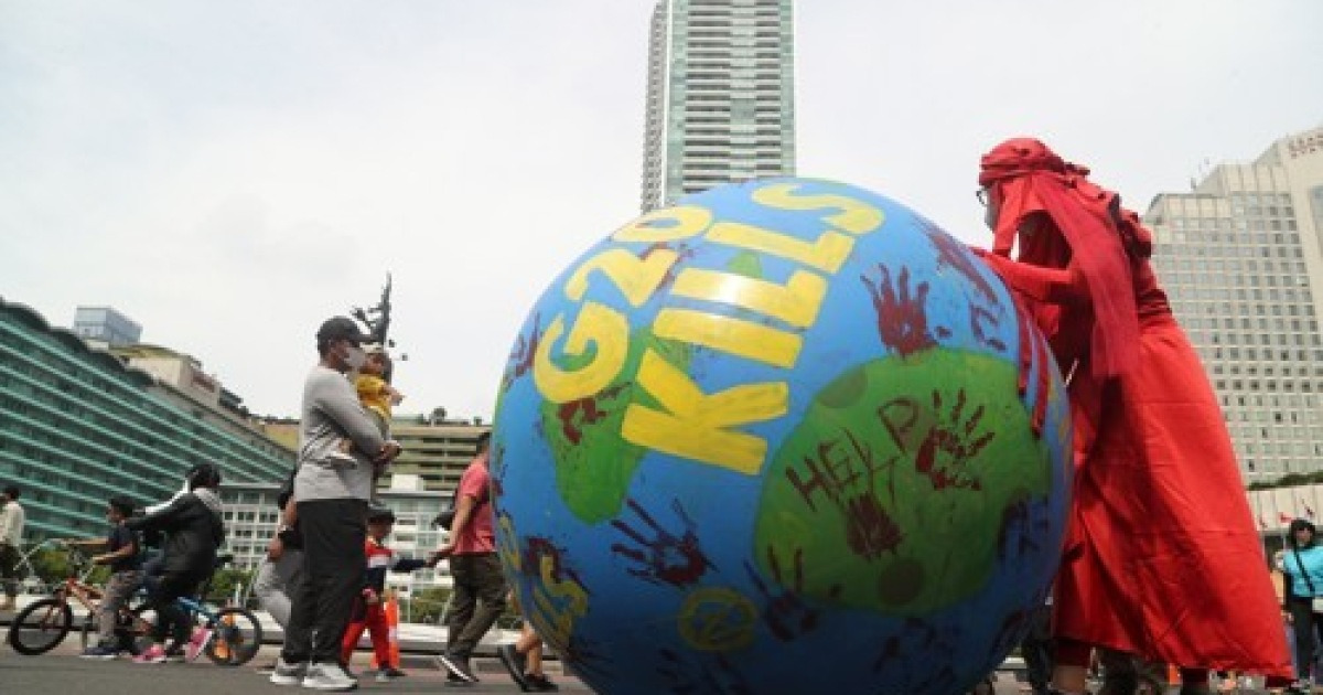 INDONESIA ANTI G20 SUMMIT PROTEST