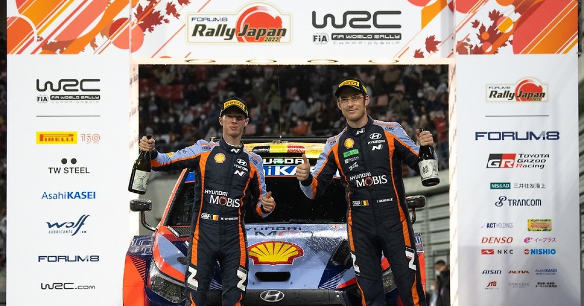 현대차 월드랠리팀, 도요타 홈에서 WRC 1·2위 석권