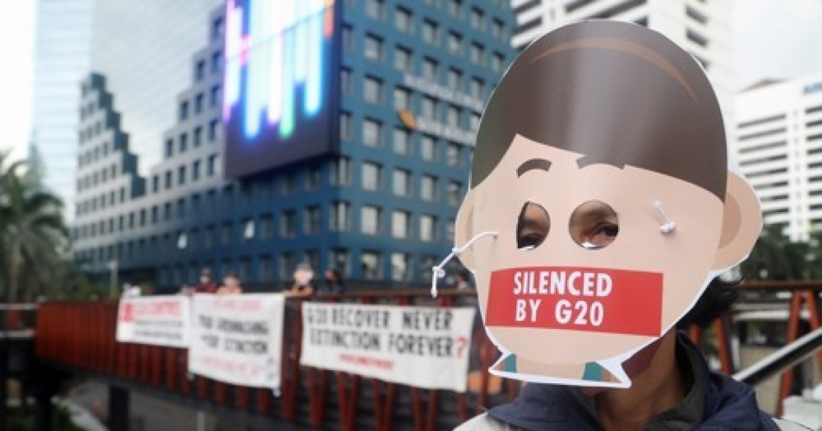 INDONESIA ANTI G20 SUMMIT PROTEST