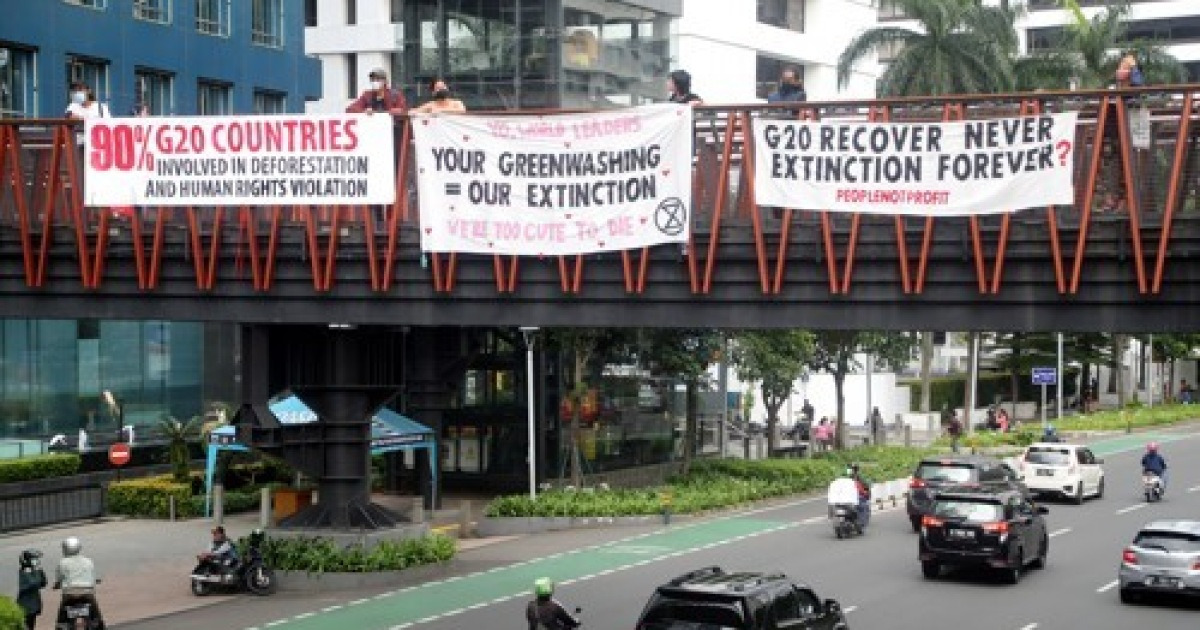 INDONESIA ANTI G20 SUMMIT PROTEST