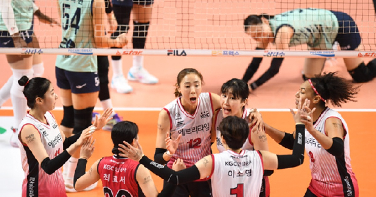 ‘엘리자벳·이소영 39점 합작’ KGC, 1R 3승·4위로 마무리…GS 3G 연속 0-3 완패 [MK장충]