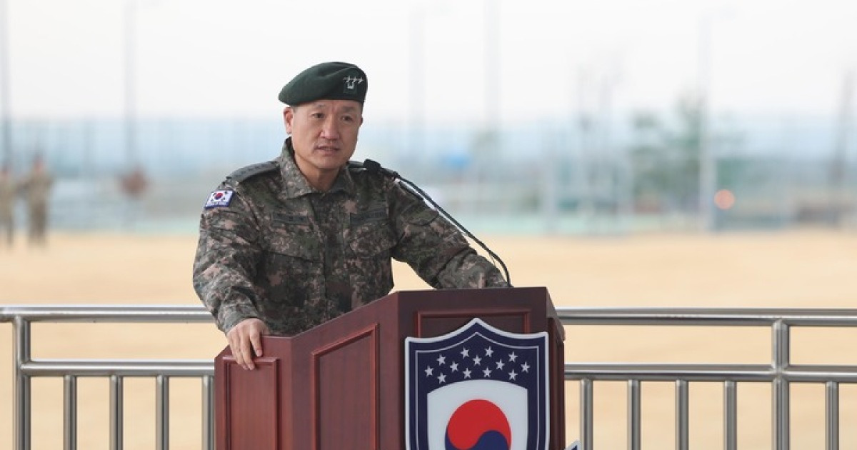 기념사하는 안병석 한미연합사 부사령관