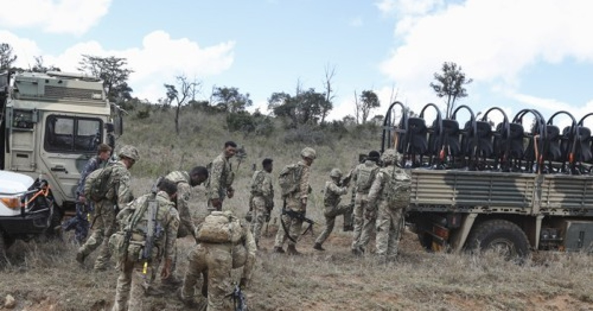 KENYA DEFENCE BRITISH ARMY TRAINING IN LAIKIPIA