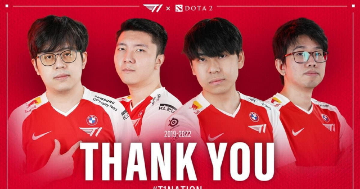 [오피셜] T1, TI 2022 진출 실패한 ‘도타 2’ 로스터 해체