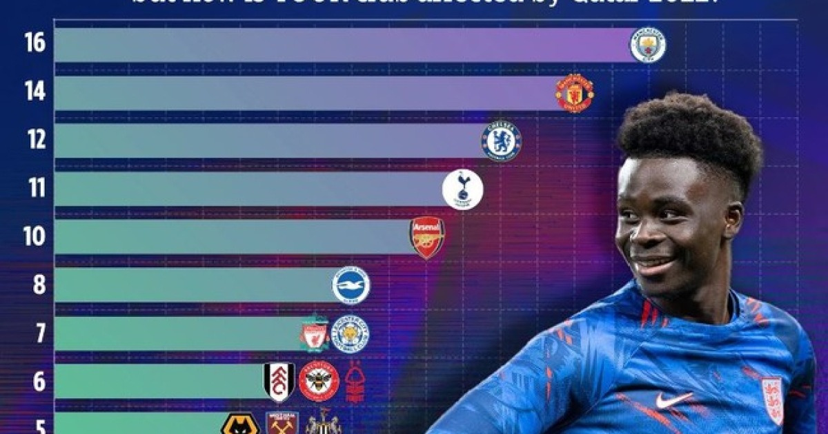 맨시티 1위, 토트넘 4위, 리버풀 7위...EPL '월드컵 스타 배출' 순위는?