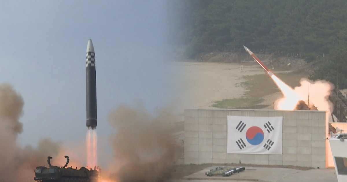 북한 '괴물 ICBM' 미사일 도발…한미는 타격훈련 '맞불'