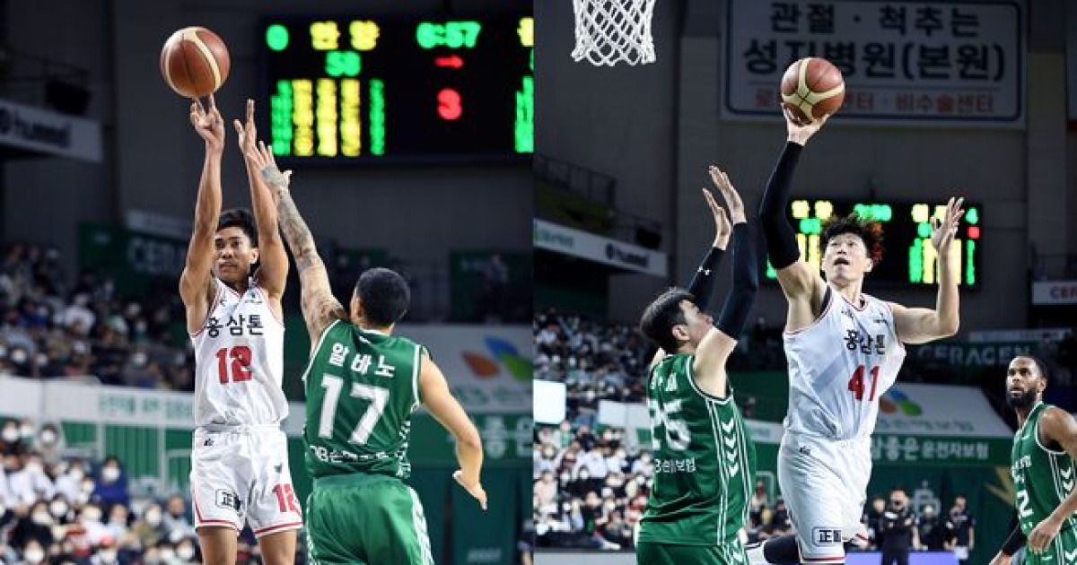 '아반도-오세근 40점' KGC, 2연패 끊고 단독 선두.. LG 대역전극{종합}