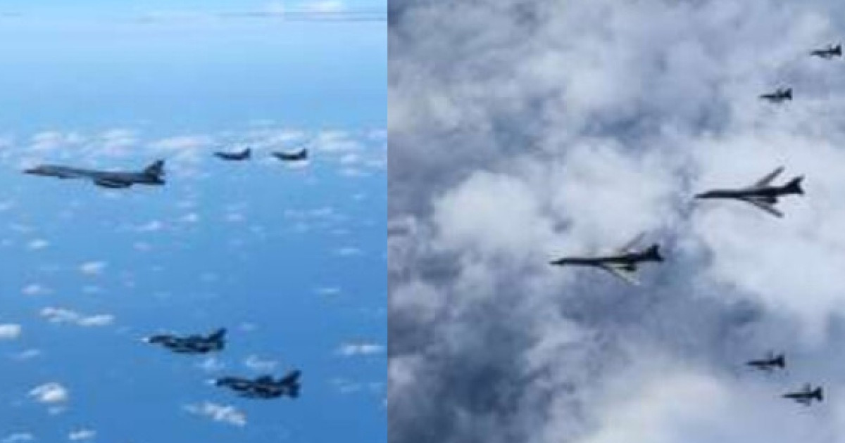 미·일, 북 ICBM 발사 맞대응…B-1B 폭격기 출격해 연합훈련