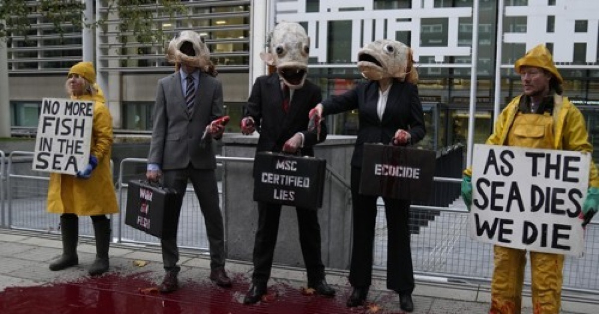 Britain Fish Protest