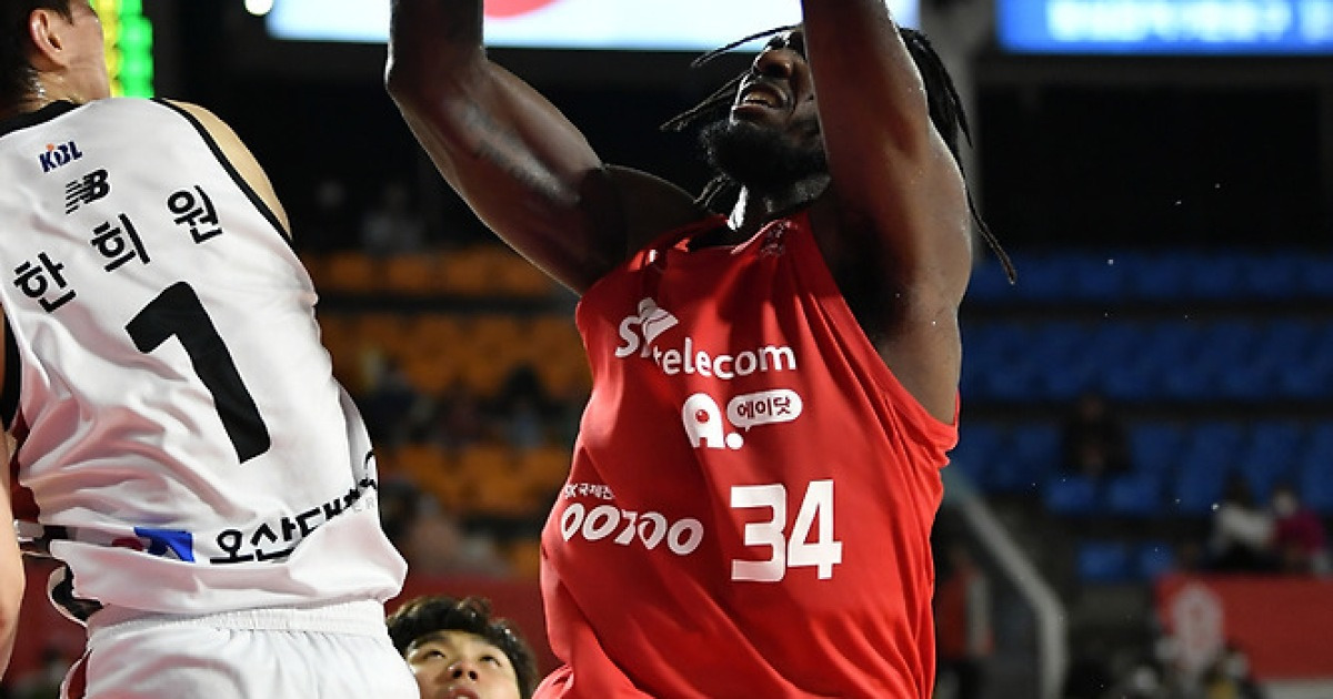 '역전극' SK, DB 6연패 몰아넣어…LG, KT 4연승 저지(종합)