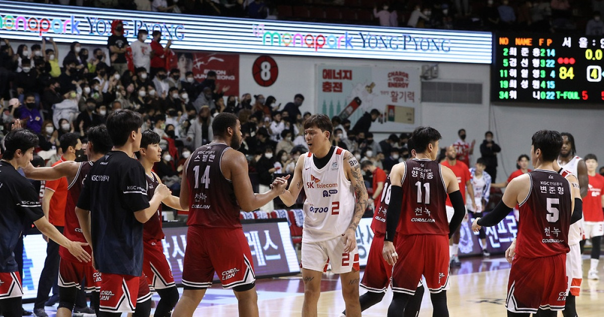 SK 잡고 5연승 질주하는 KGC