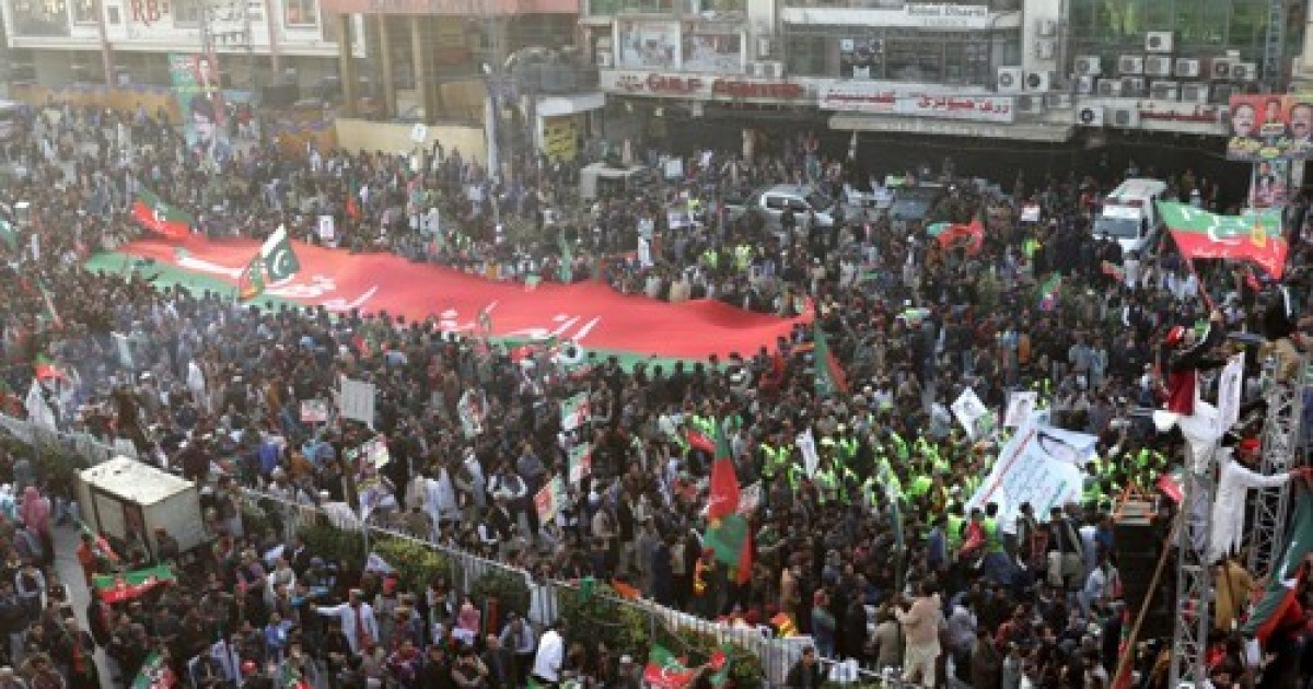 PAKISTAN PARTIES PTI MARCH