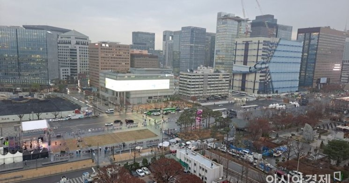 [포토] 거리응원 앞둔 광화문광장