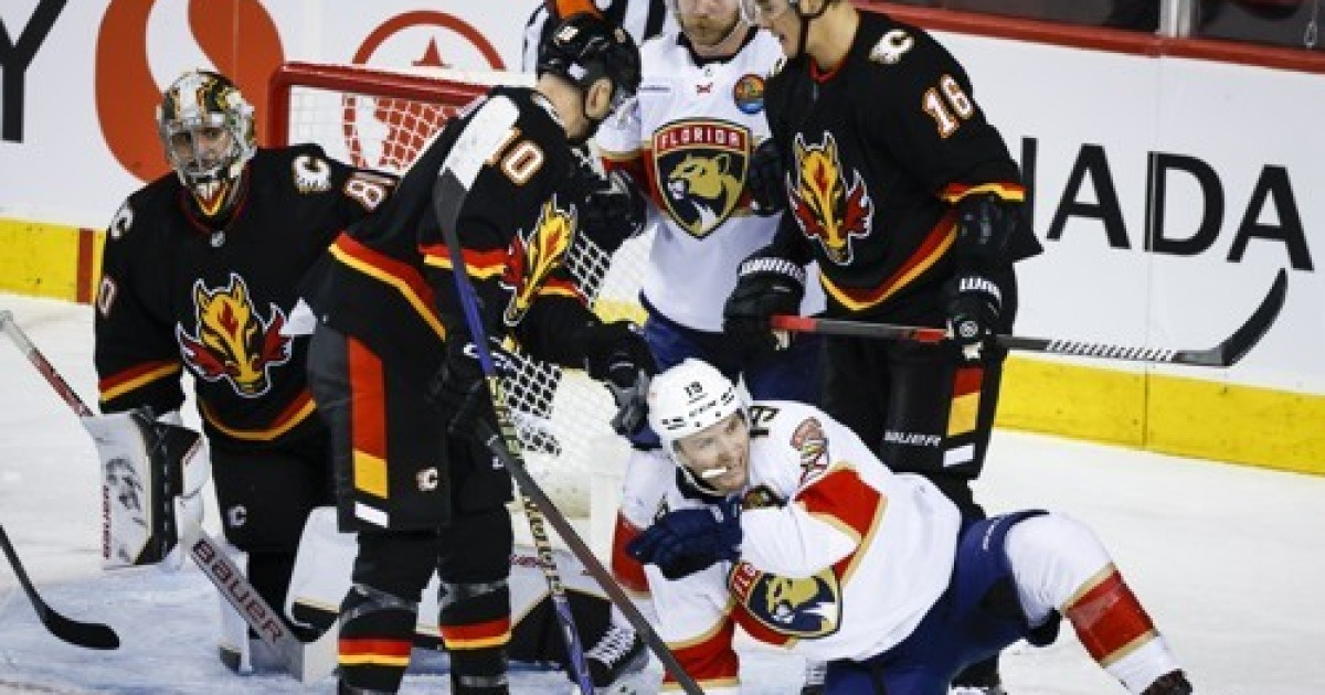 Panthers Flames Hockey