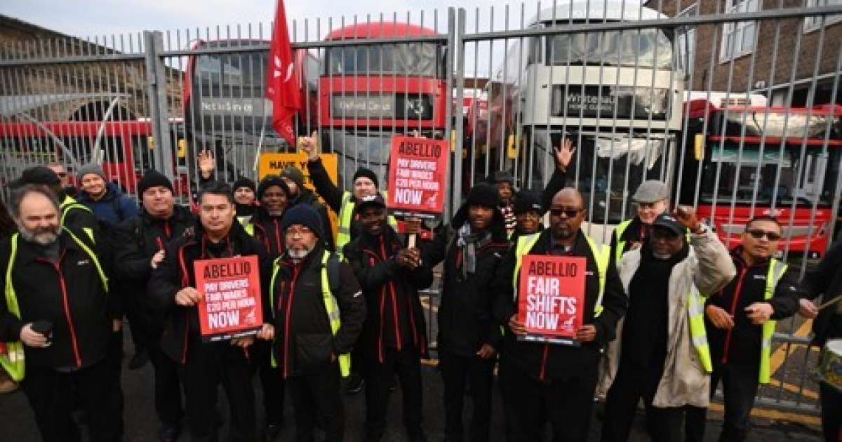 BRITAIN BUSES STRIKE