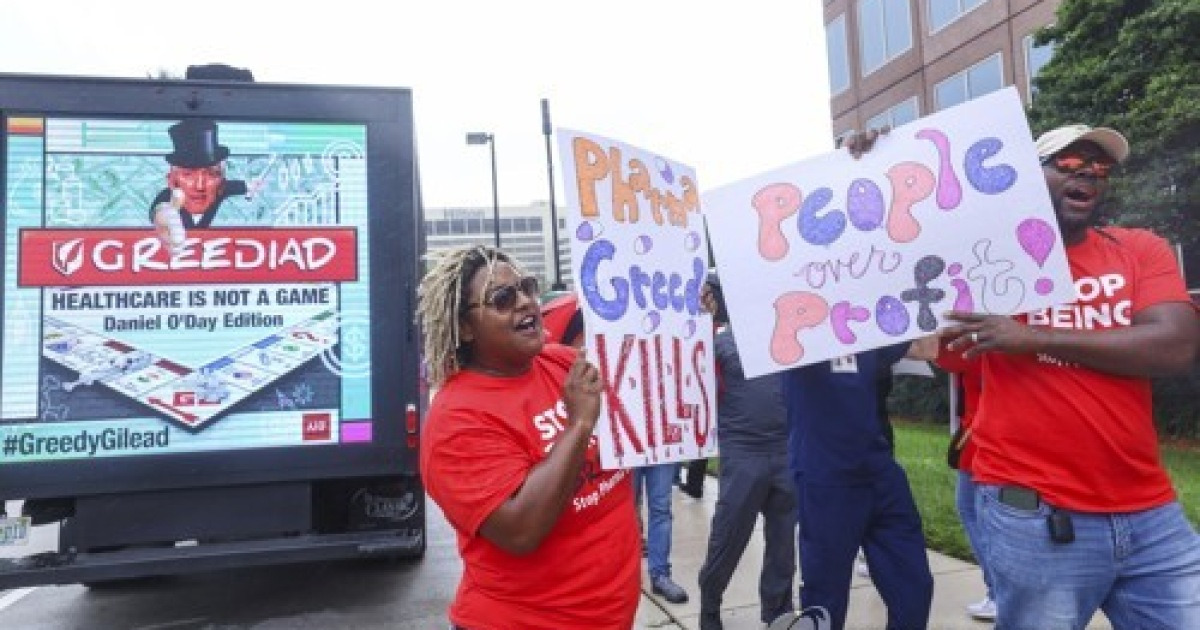 AHF's Gilead Protest - Miami
