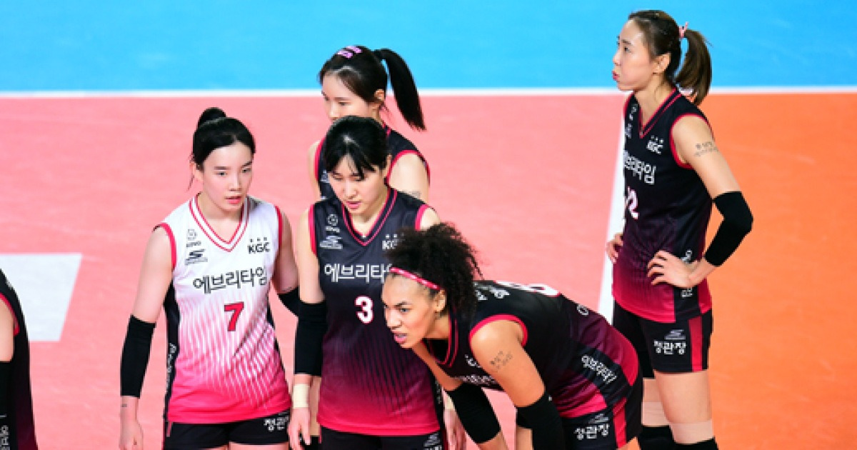 [MD포토] 아쉬운 KGC인삼공사 '1세트 출발은 좋았는데'