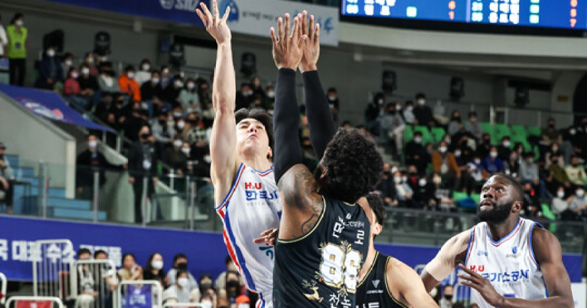 [BK 리뷰] ‘우동현 4Q 12점’ 한국가스공사, KGC인삼공사에 역전승 … SK와 공동 5위