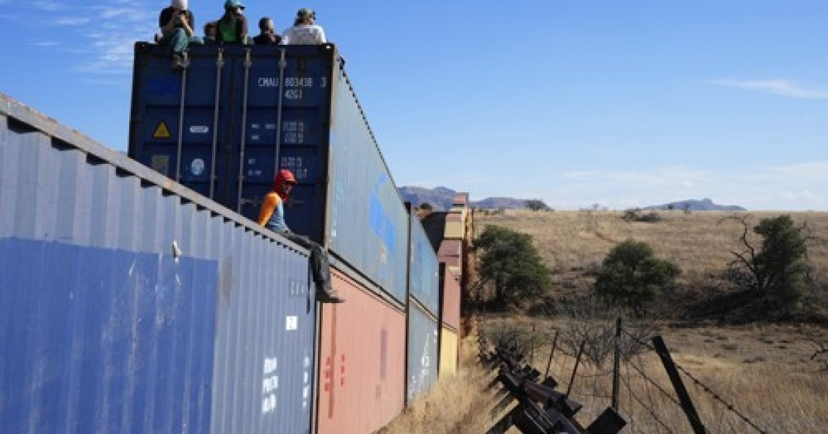 Border Wall Shipping Containers