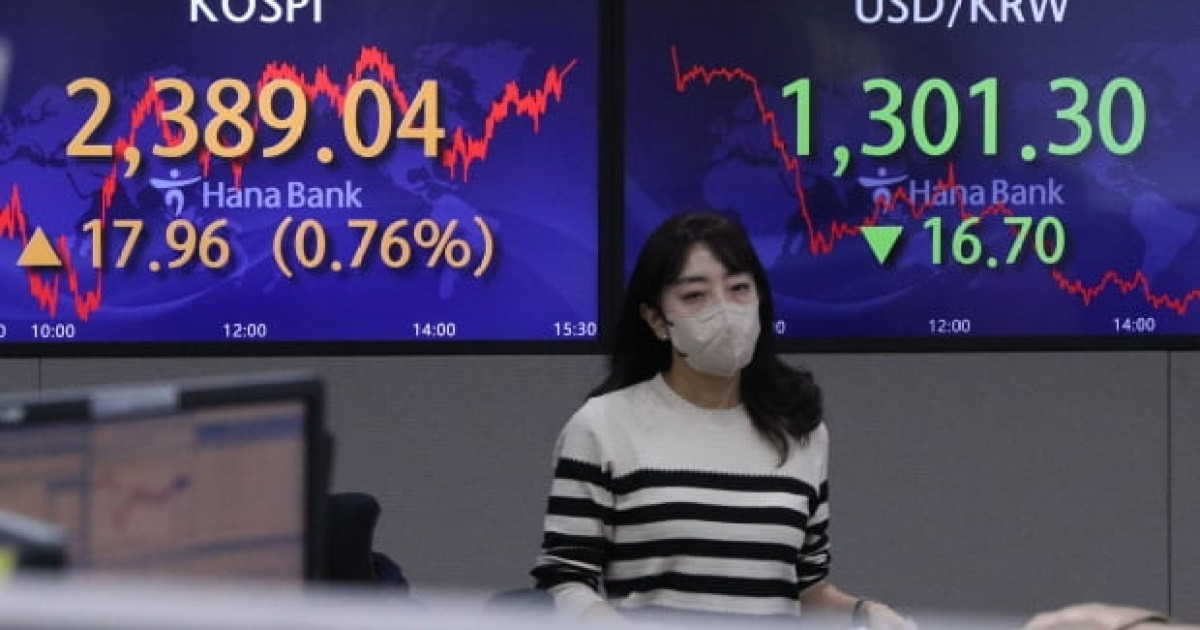 코스피, 소폭 하락해 2370선…FOMC 앞두고 긴축 경계감↑