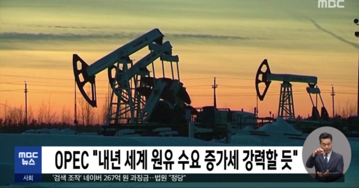 OPEC "내년 세계 원유 수요 증가세 강력할 듯"
