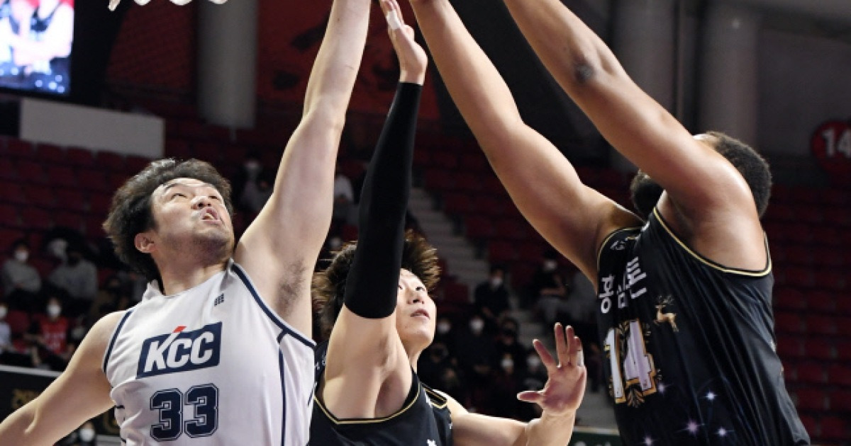 [포토]KGC 스펠맨의 리바운드