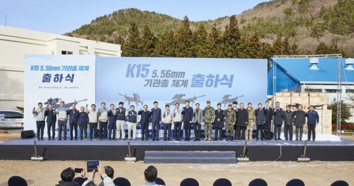 SNT모티브, 신형 K15기관총 첫 출하...”수출 확대할 것”