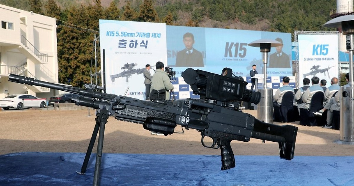 SNT모티브, K15 출하식 개최